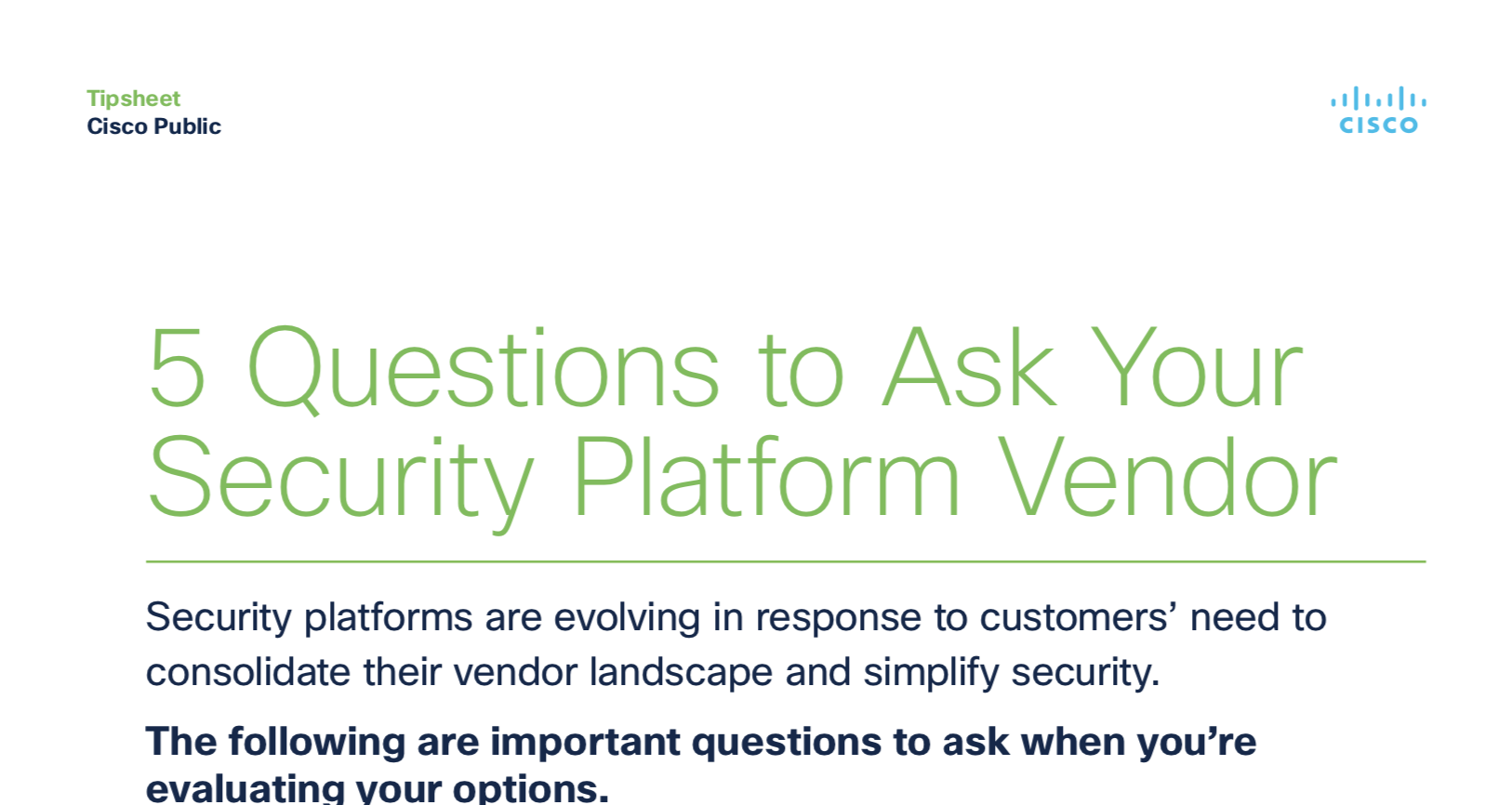 5 Questions to Ask Your Security Platform Vendor - SystemsAnalysis